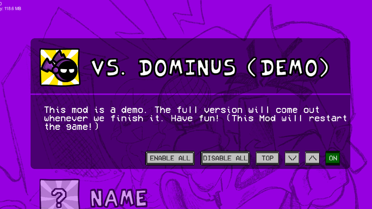 FNF - Vs. Dominus (DEMO) [Friday Night Funkin'] [Mods]