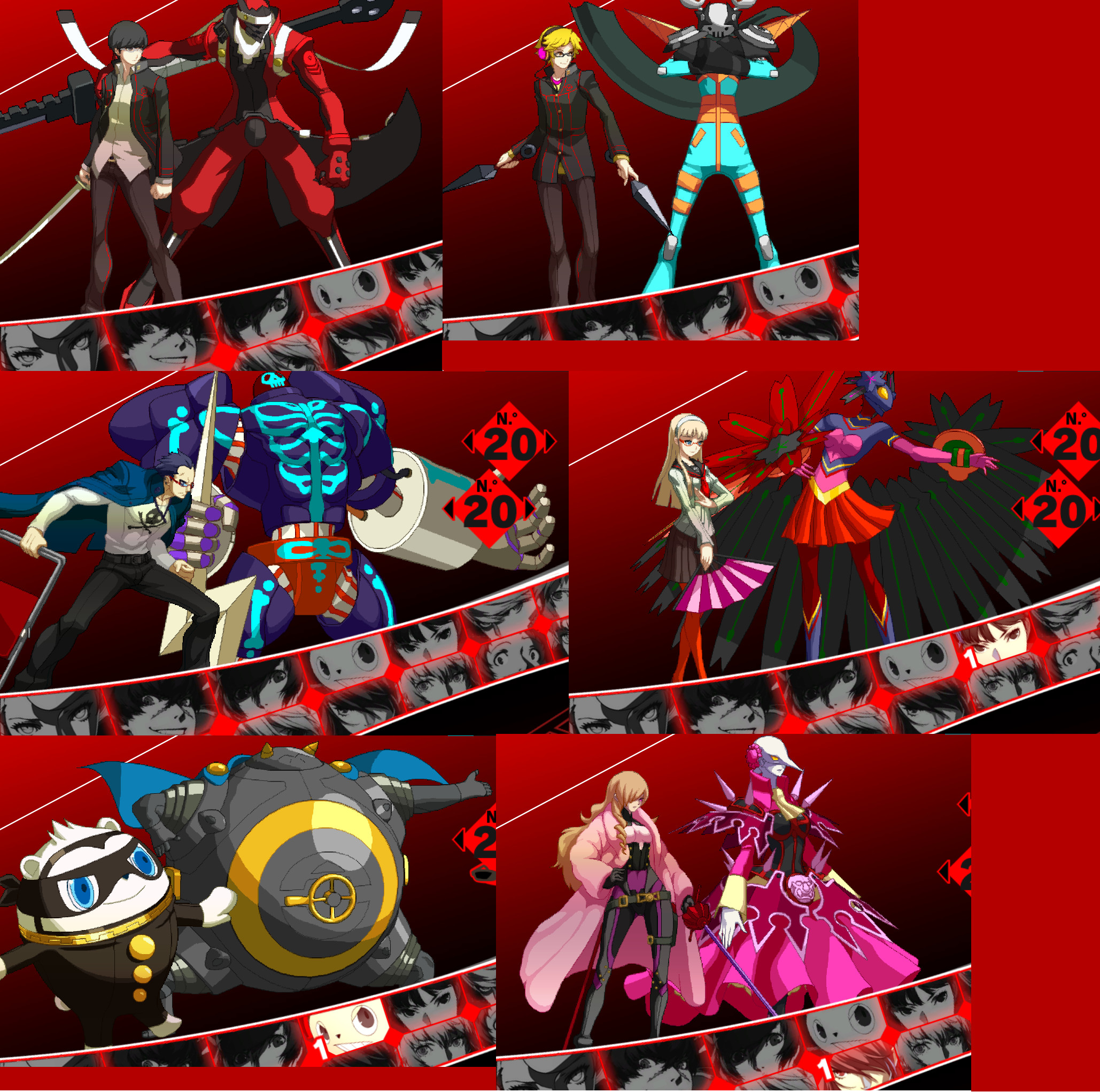 Persona 5 Recolors over Color 20 Mod for Persona 4 Arena Ultimax | P4AU ...