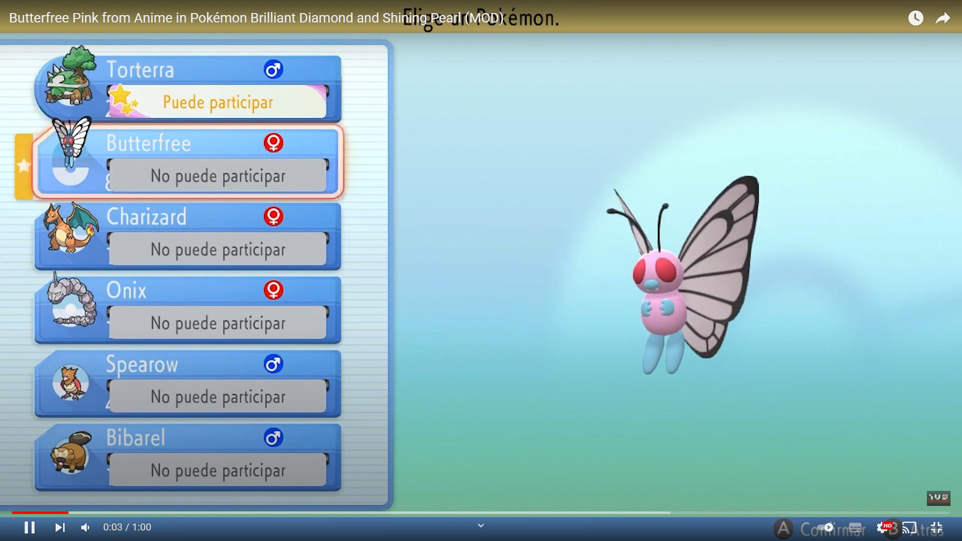 Butterfree Pink Bdsp [pokemon Brilliant Diamond And Shining Pearl] [mods]