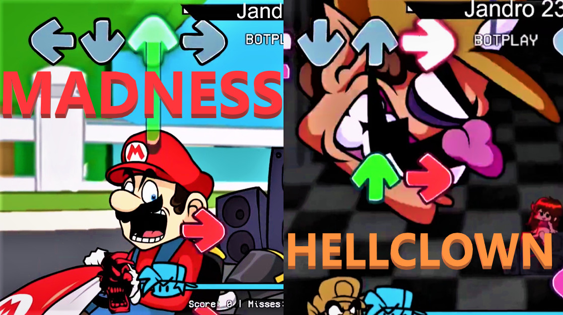 WARIO SINGS HELLCLOWN AND R. MARIO SINGS MADNESS Mod for Friday Night ...