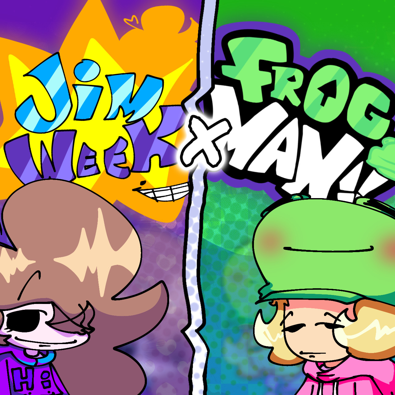 Frog man X Jim week (Full release out now!) Mod for Friday Night Funkin ...