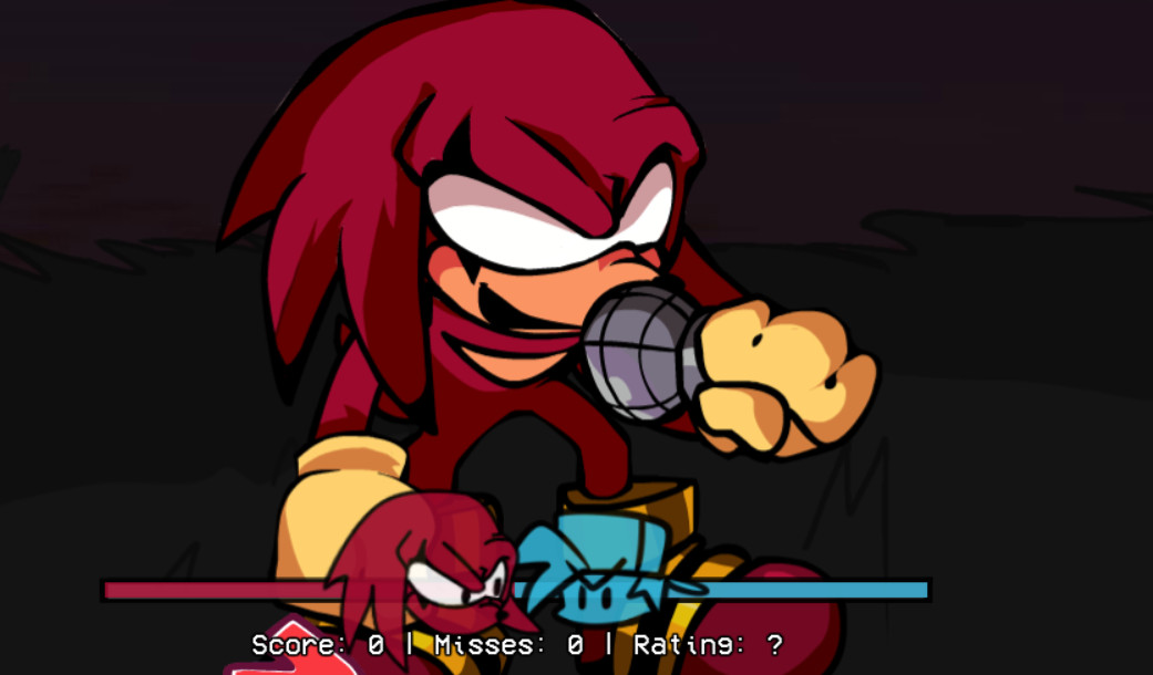 Wechidna Knuckles. Mod for Friday Night Funkin' | FNF Mods