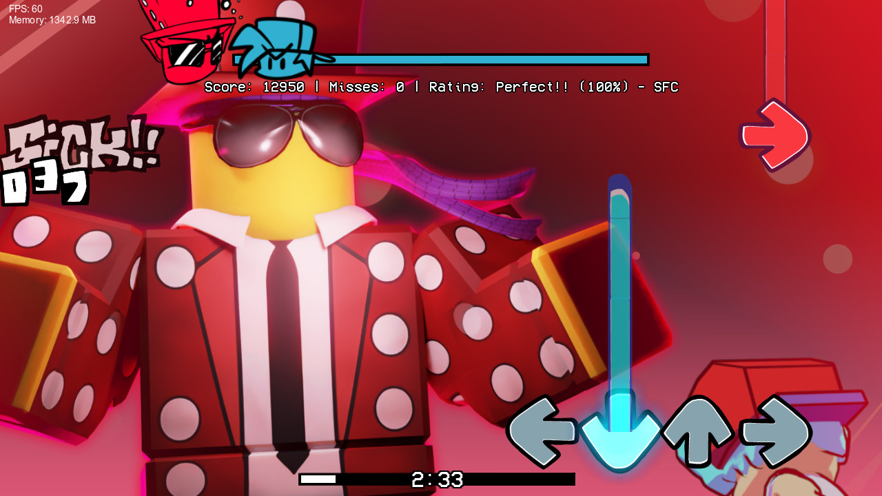 BLOXIAM WALL - Bloxiam over Fourth Wall [Friday Night Funkin'] [Mods]