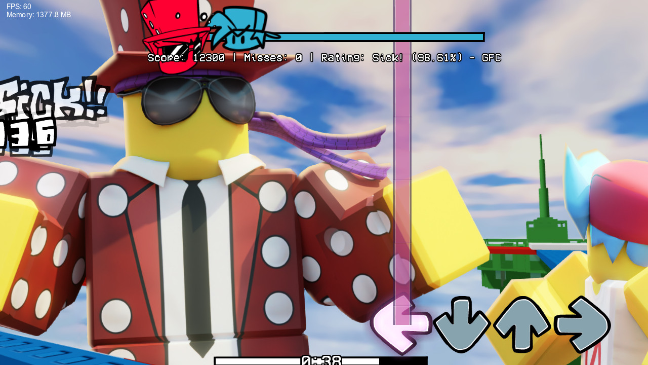 BLOXIAM WALL - Bloxiam over Fourth Wall [Friday Night Funkin'] [Mods]