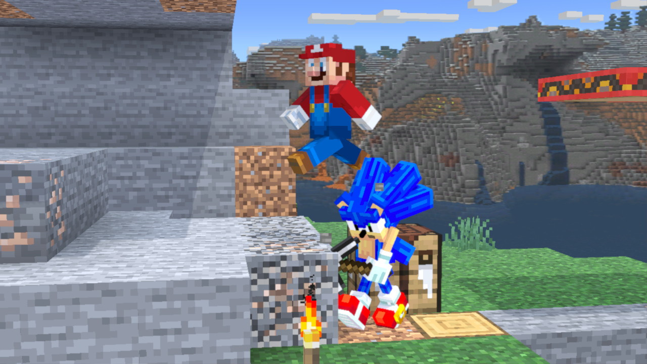Minecraft Sonic Mod for Super Smash Bros. Ultimate | SSBU Mods