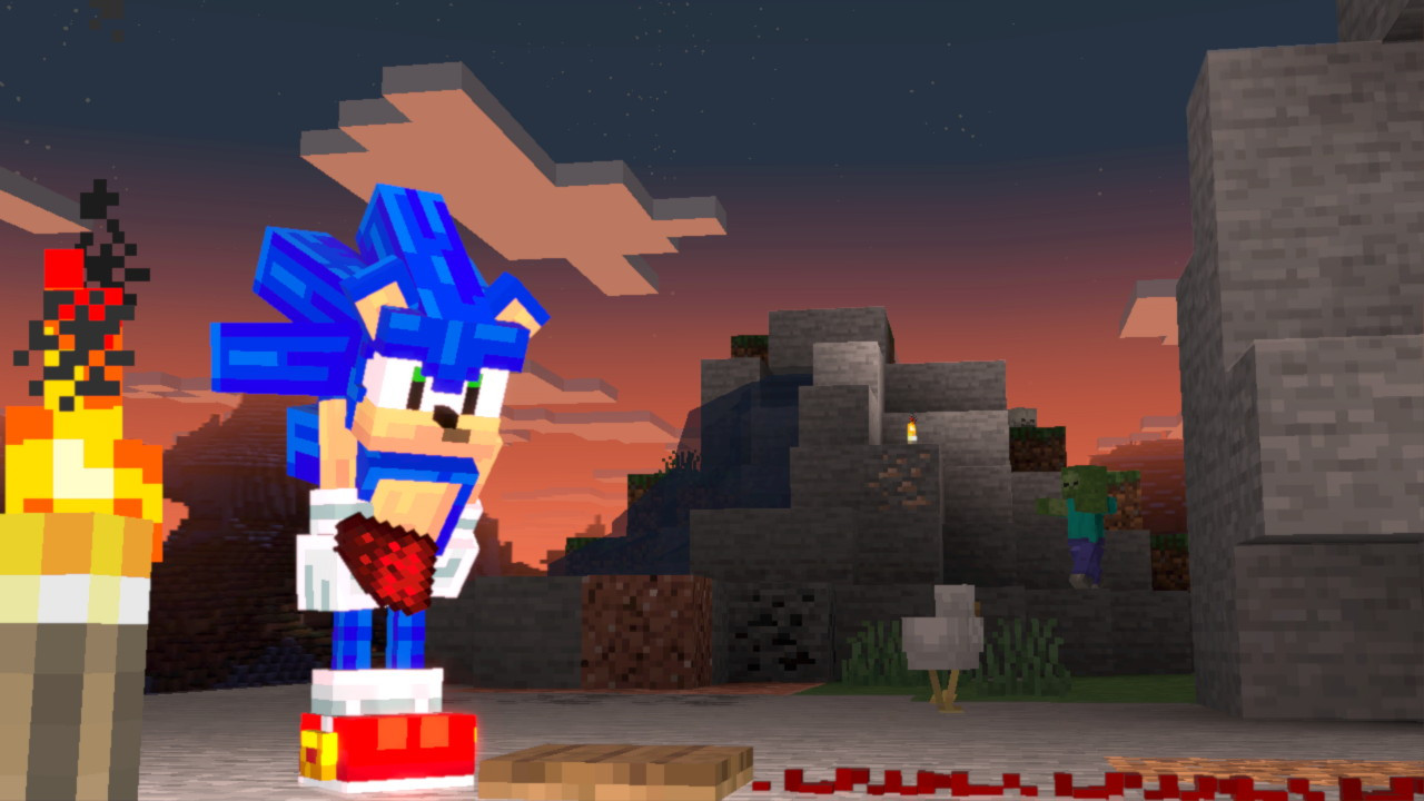 Minecraft Sonic Build Sonic Vs Shin Sonic Timelapse Build #sonic