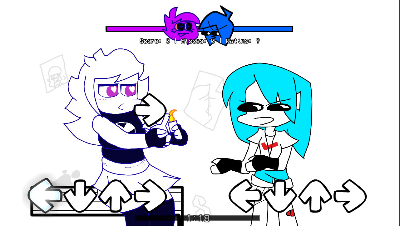 Blue, What are you doing? (But its a FNF Mod) Mod for Friday Night ...