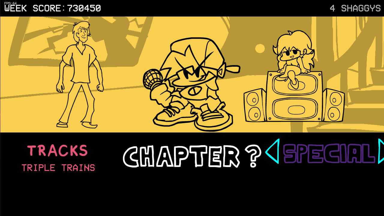 Triple Trains Multi-Key Fan Chart Mod for Friday Night Funkin' | FNF Mods