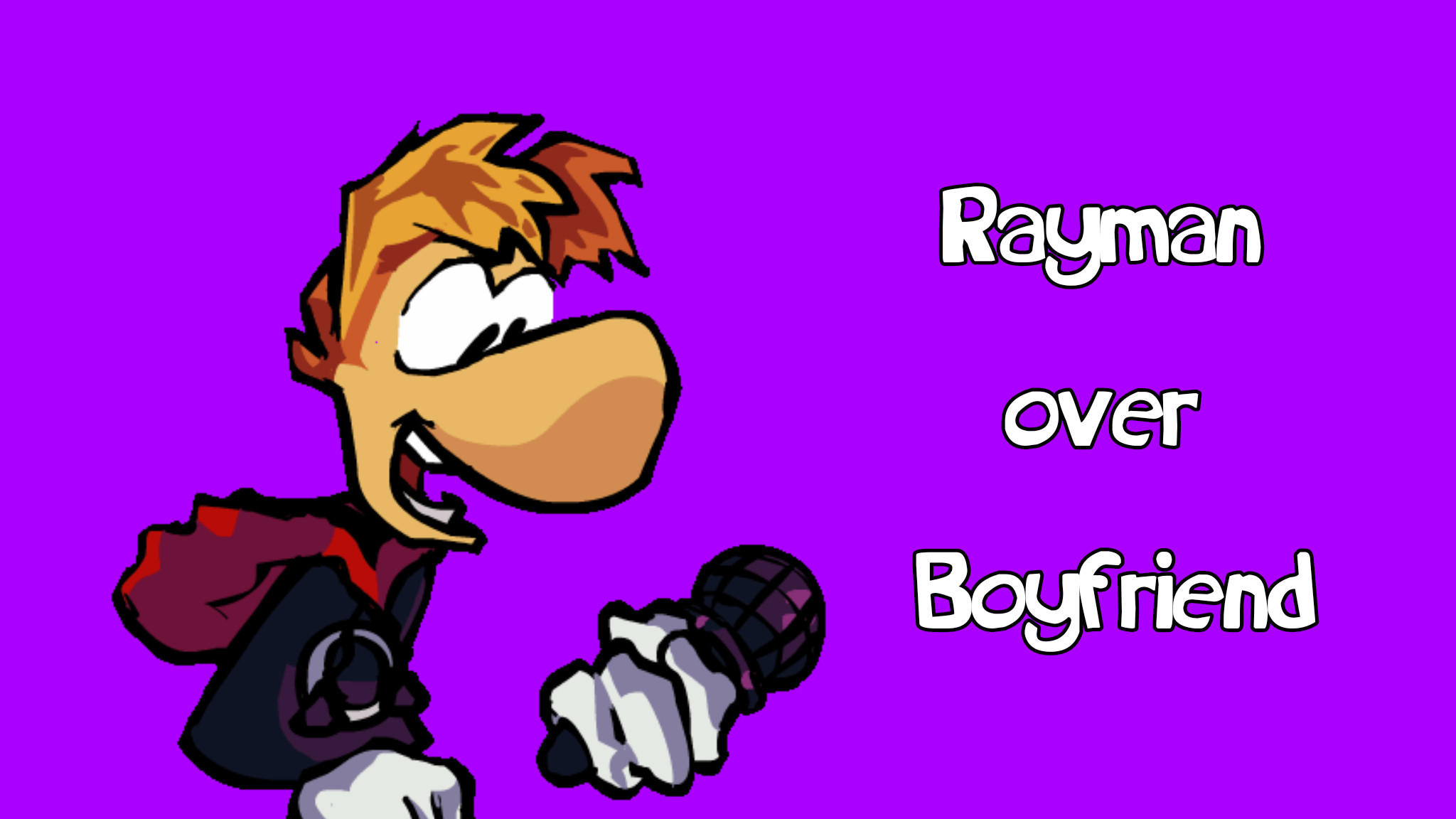 Rayman over Boyfriend (NLeeBoy) Mod for Friday Night Funkin' | FNF Mods