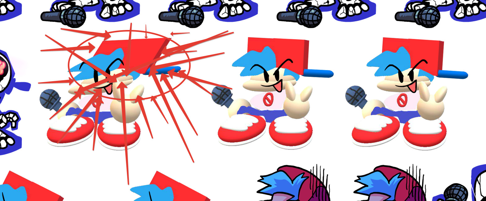 FNF 3D Bf By DemidTheBoi Mod for Friday Night Funkin' | FNF Mods