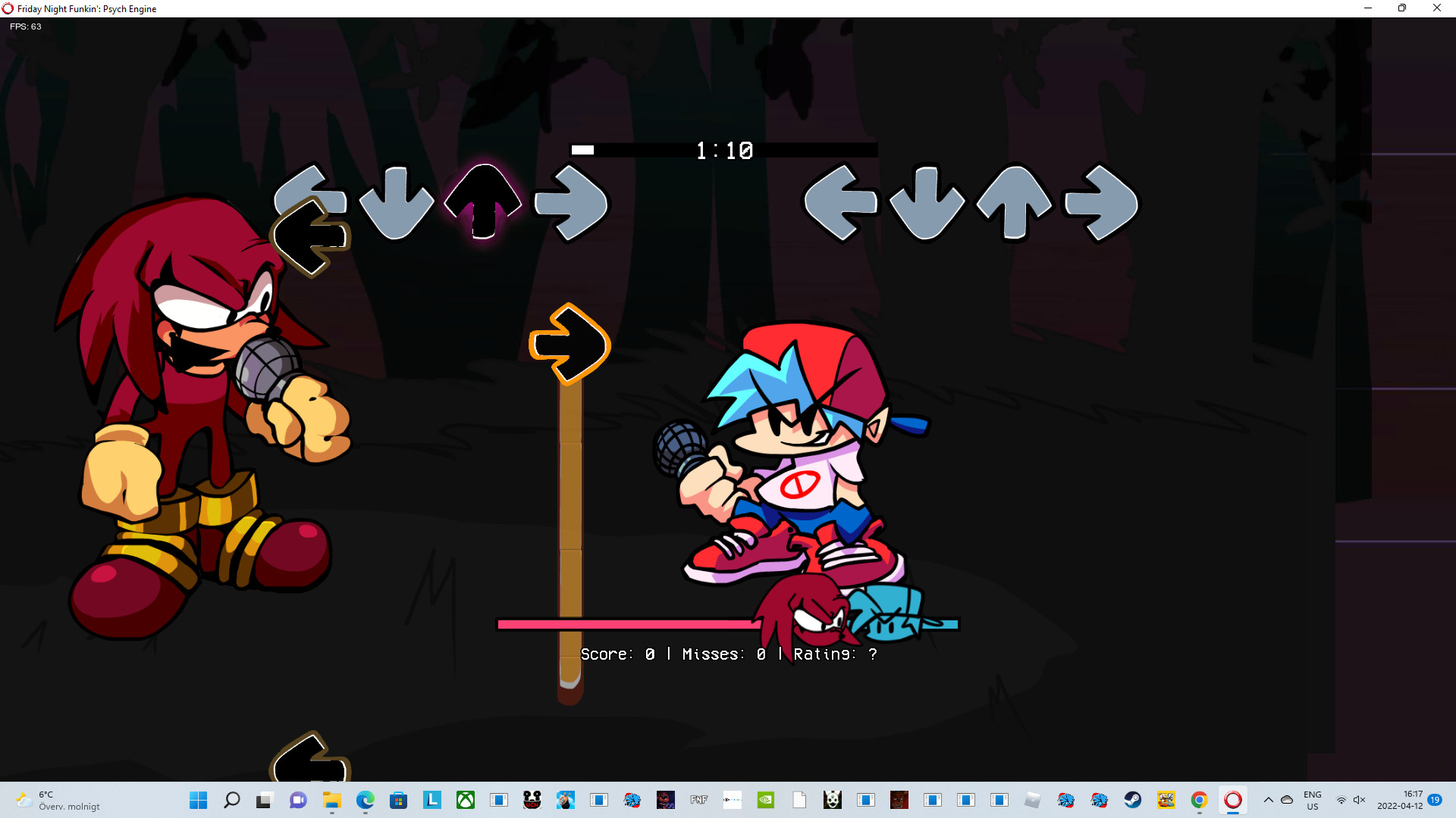 Wechidna Knuckles Demo Mod for Friday Night Funkin' | FNF Mods