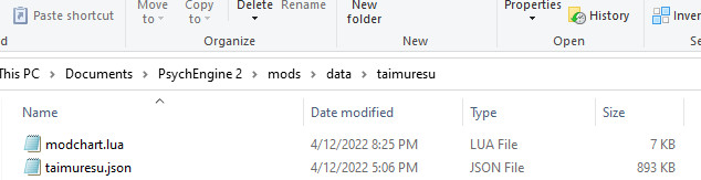 TAIMURESU CHART AND MODCHART Mod for Friday Night Funkin' | FNF Mods