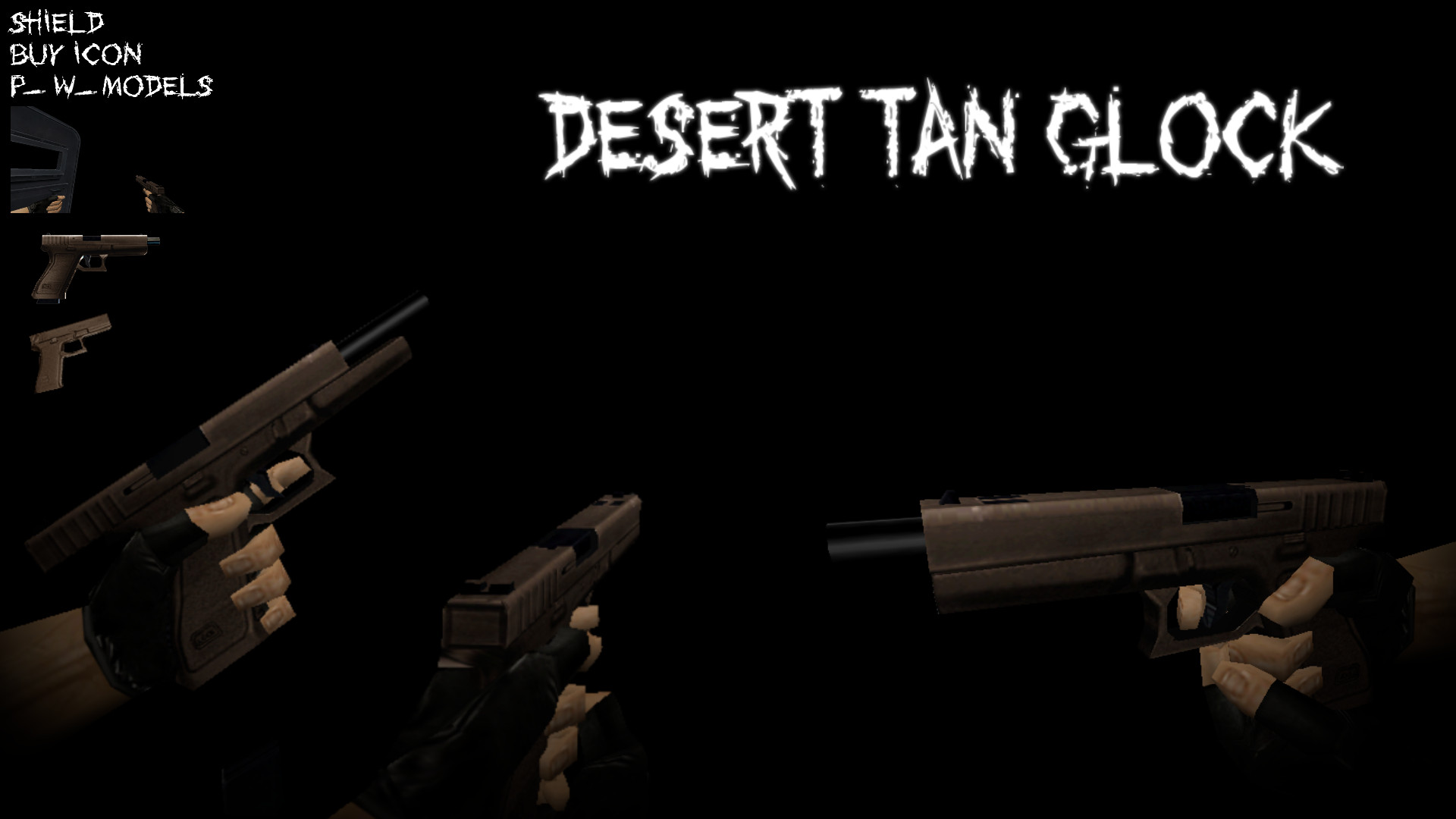 Desert Tan Glock Mod for Counter-Strike 1.6 | CS1.6 Mods