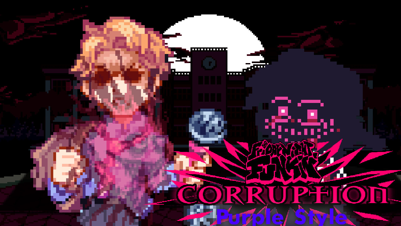 FRIDAY NIGHT FUNKIN'Corruption Purple Style Mod for Friday Night Funkin ...