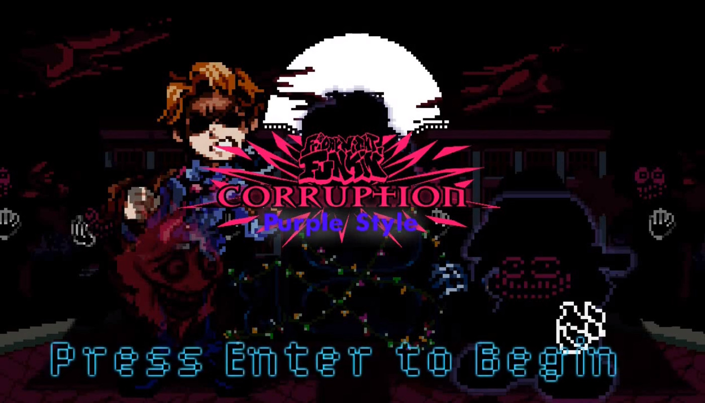 FRIDAY NIGHT FUNKIN'Corruption Purple Style Mod for Friday Night Funkin ...