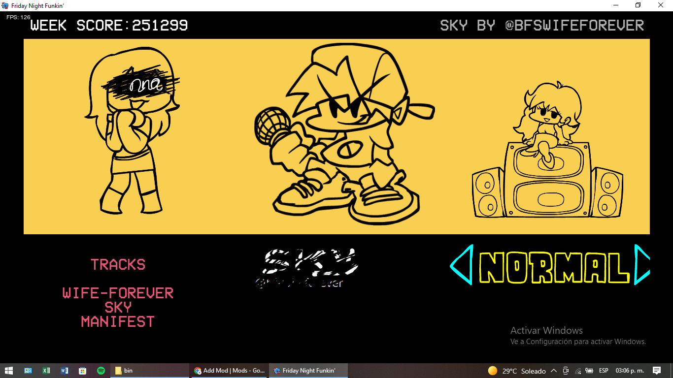 (RESKIN)V2 Vs Sky(the ONLY fan) Mod for Friday Night Funkin' | FNF Mods