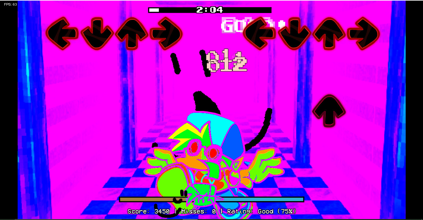 FNF glitched void (reskin of mario's madness) Mod for Friday Night ...