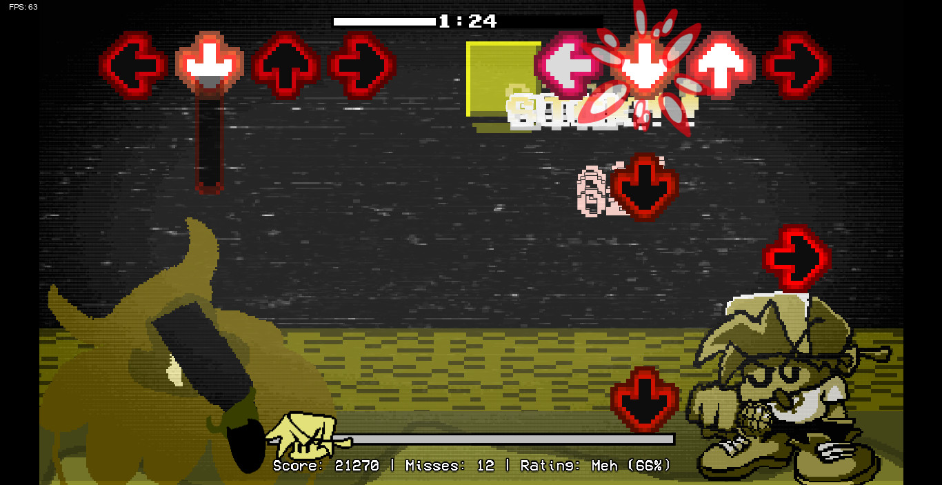 FNF glitched void (reskin of mario's madness) Mod for Friday Night ...