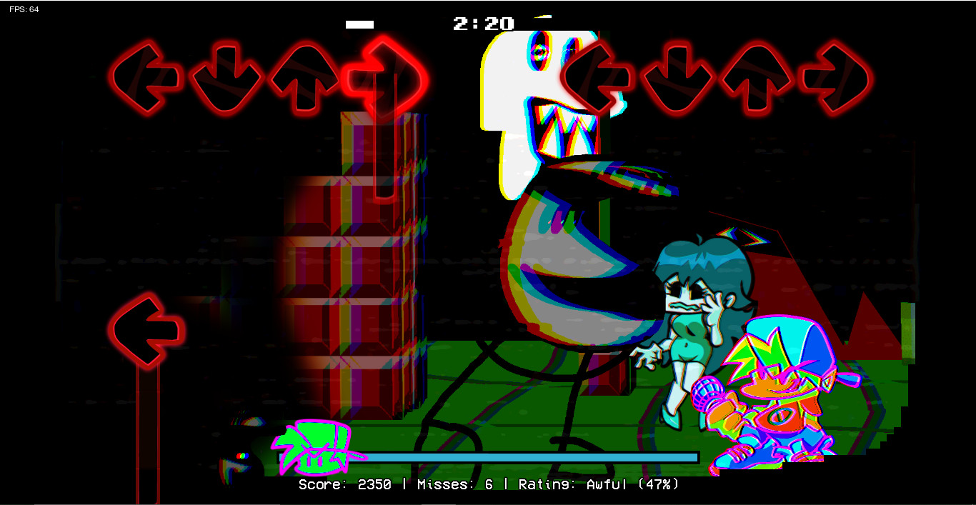 FNF glitched void (reskin of mario's madness) Mod for Friday Night ...