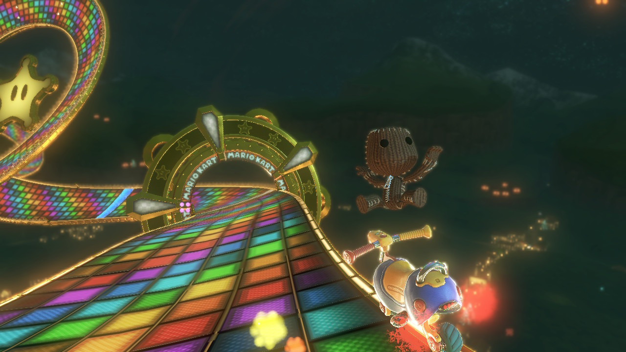 Sackboy from LittleBigPlanet - Over Baby Mario Mod for Mario Kart 8 ...