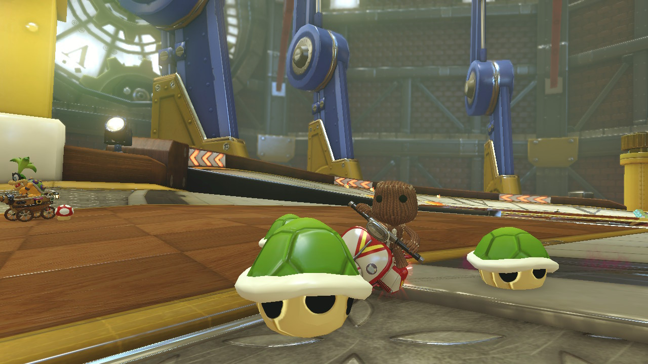 Sackboy from LittleBigPlanet - Over Baby Mario Mod for Mario Kart 8 ...