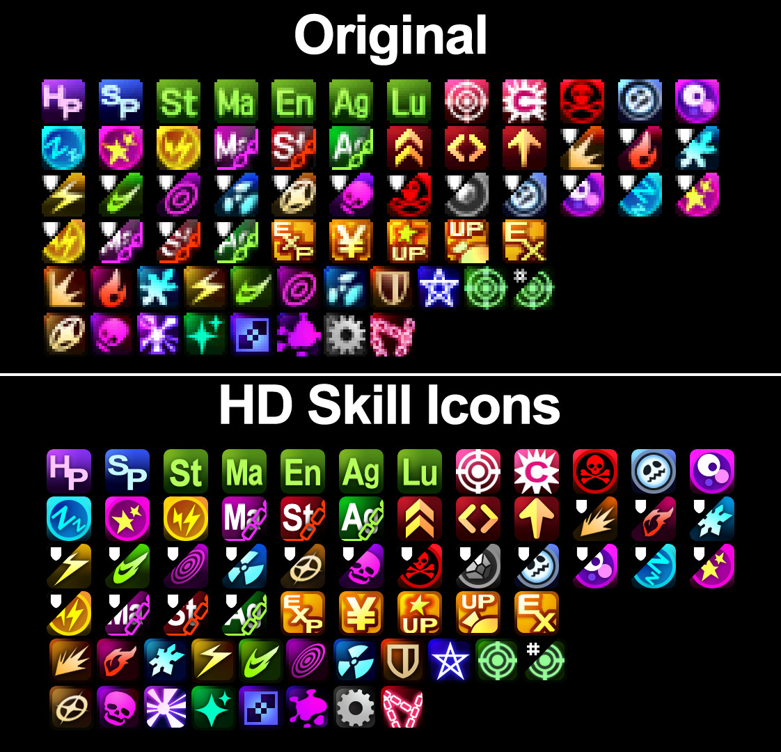 PQ2 HD Skill Icons Mod for Persona Q2 | PQ2 Mods