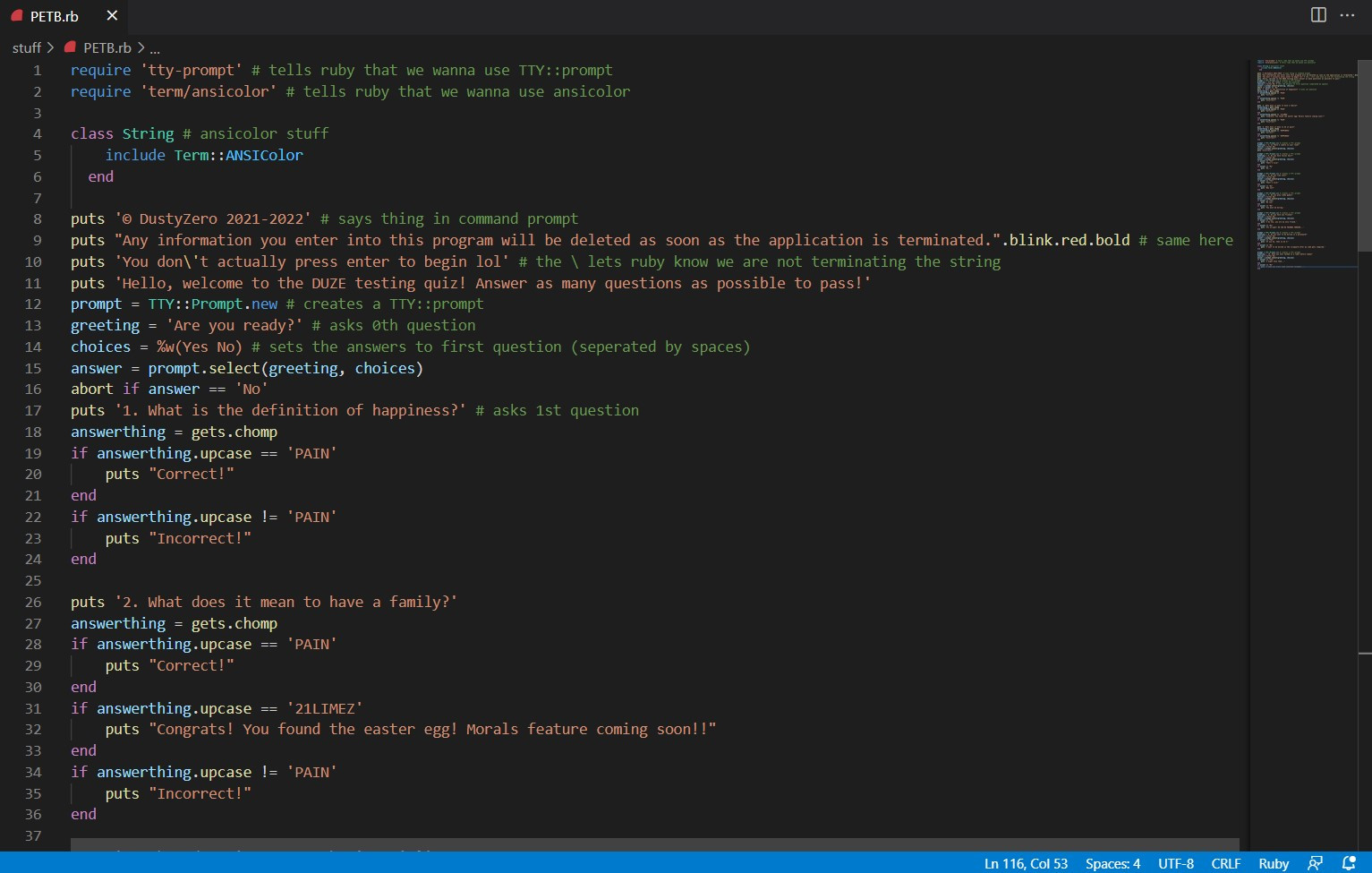 PETB: Ruby Edition [Press enter to begin] [Mods]