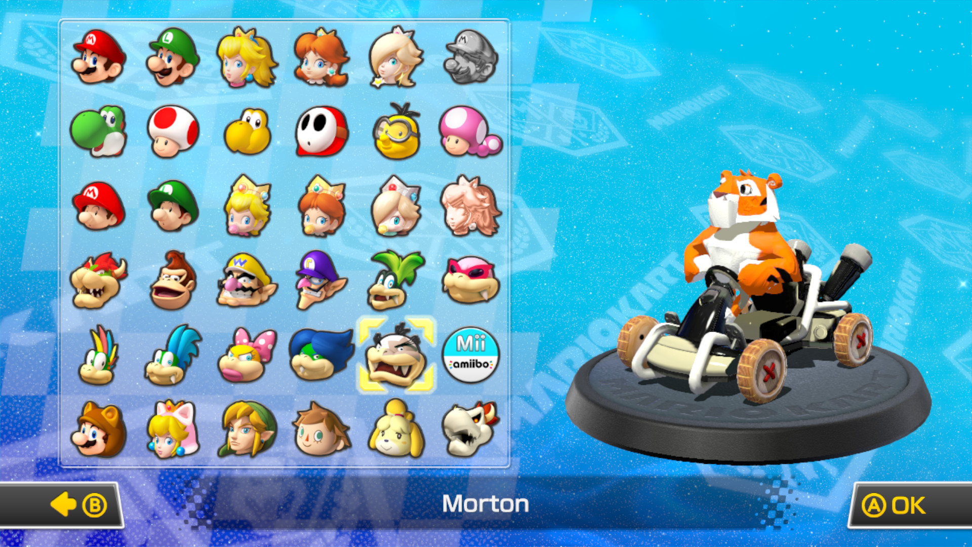 AJ Tiger Over Morton [Mario Kart 8] [Mods]