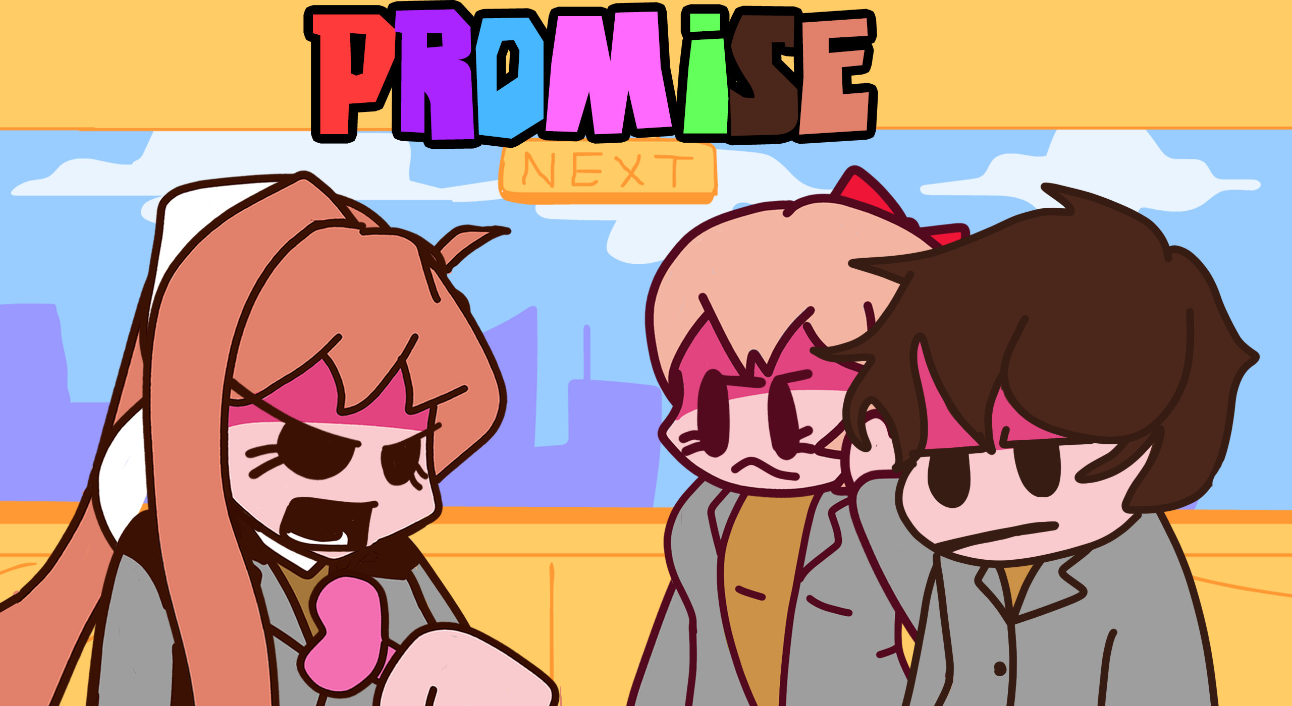 MCs Adventure (Promise Cover plus Reskin) [Friday Night Funkin'] [Mods]