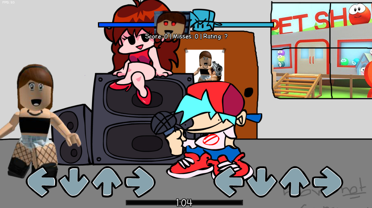 Vs Tubers93 (Roblox Hacker) Redone FNF [Friday Night Funkin'] [Mods]