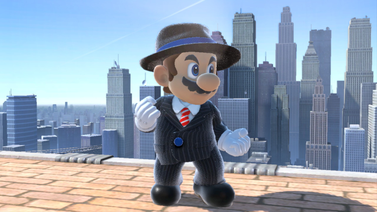 Black Suit Mario Mod for Super Smash Bros. Ultimate | SSBU Mods