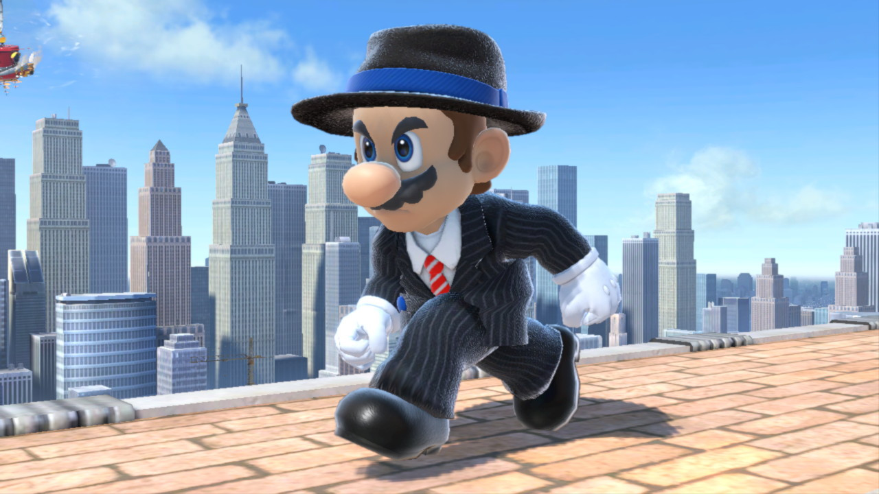 Black Suit Mario Mod for Super Smash Bros. Ultimate | SSBU Mods
