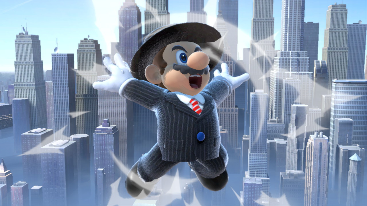 Black Suit Mario Mod for Super Smash Bros. Ultimate | SSBU Mods