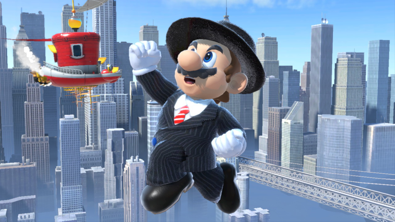Black Suit Mario Mod for Super Smash Bros. Ultimate | SSBU Mods