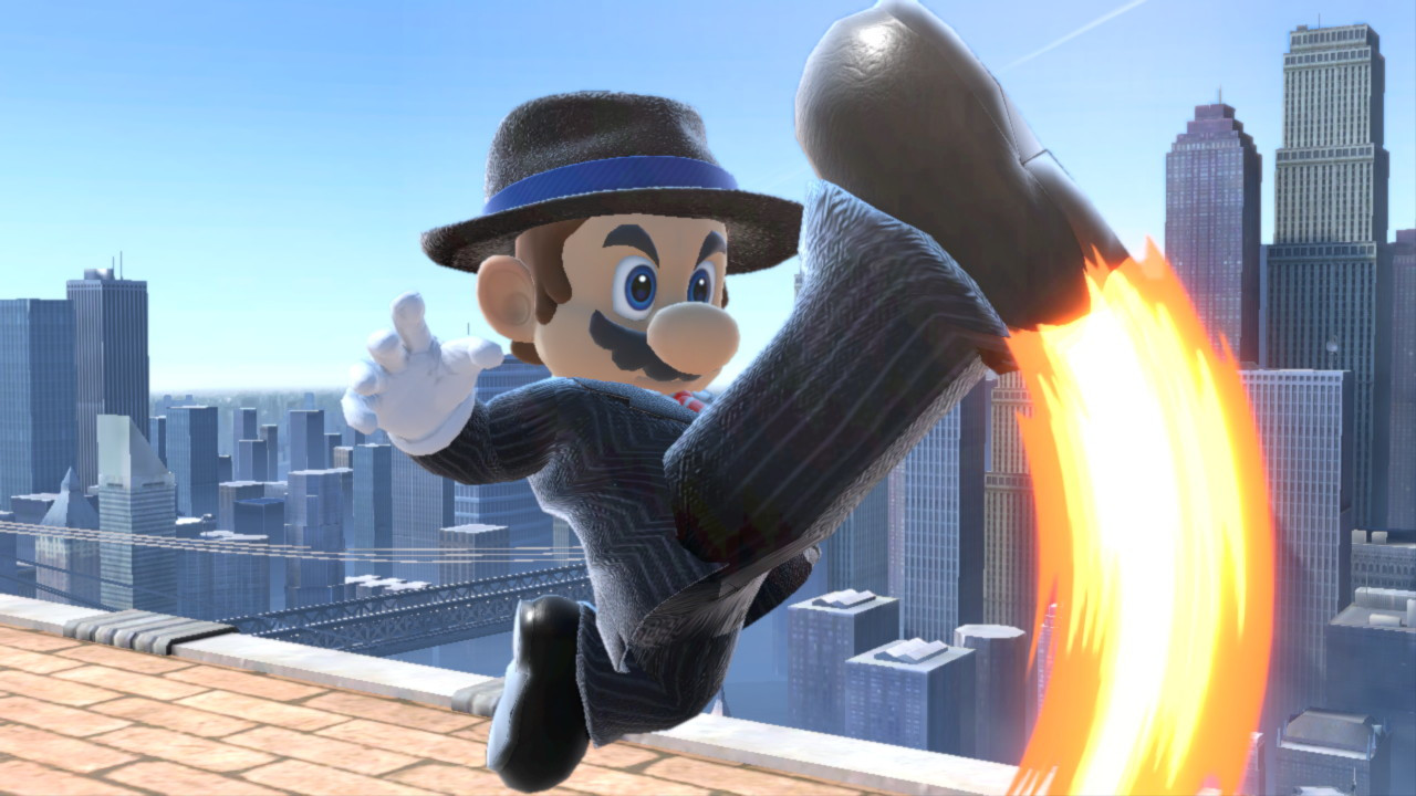 Black Suit Mario Mod for Super Smash Bros. Ultimate | SSBU Mods