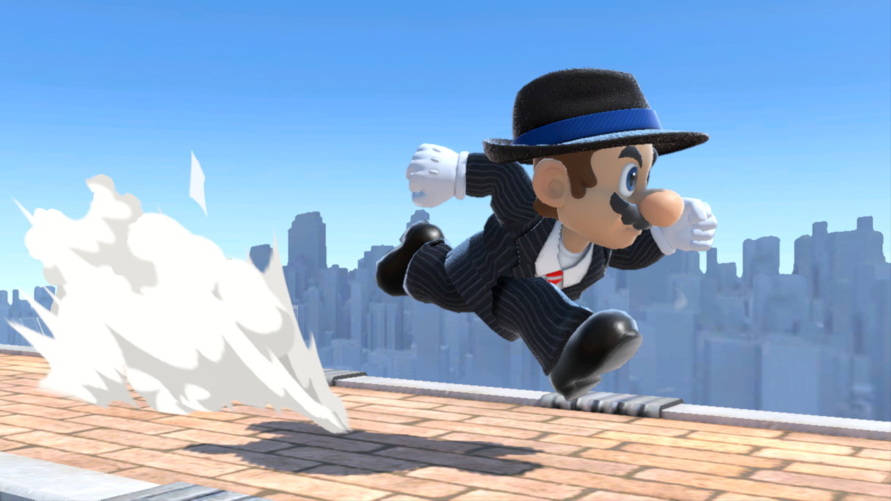 Black Suit Mario Mod for Super Smash Bros. Ultimate | SSBU Mods