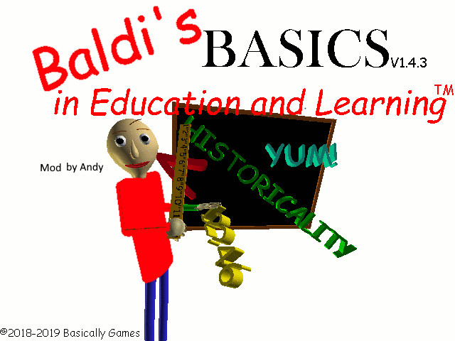 Baldi Basic RED Mod for Baldi's Basics | Baldi Mods