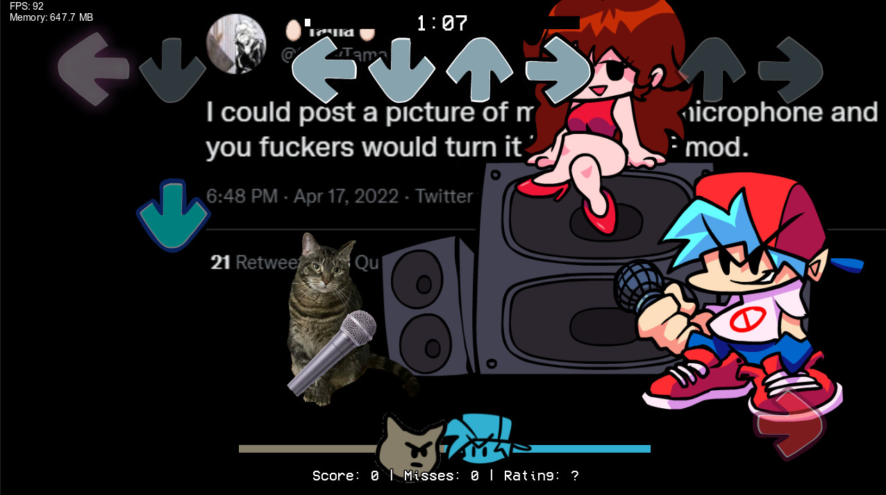 vs Tama's Cat Mod for Friday Night Funkin' | FNF Mods