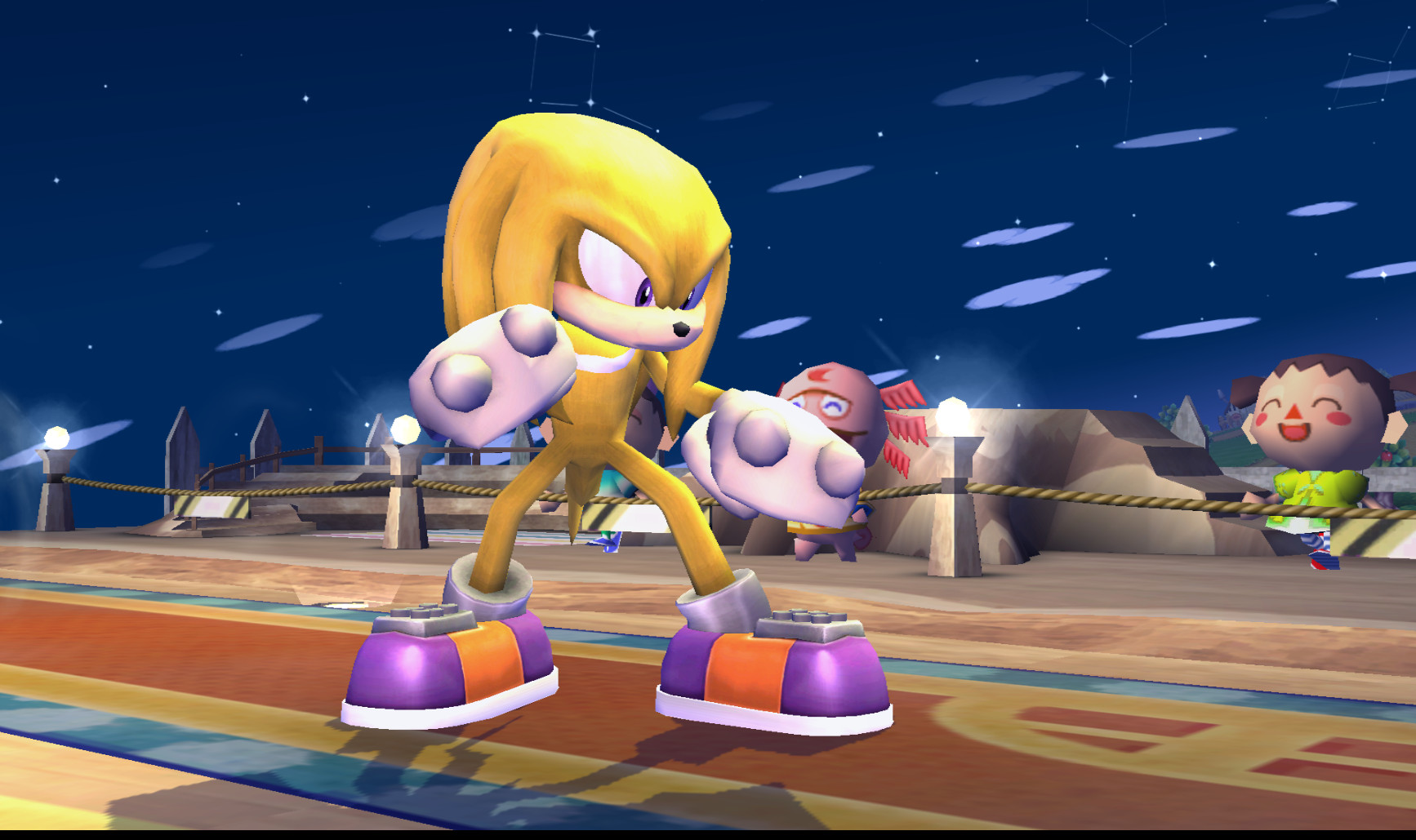 Adjusted Yellow & Cyan Knuckles (P+) [Super Smash Bros. Brawl] [Mods]