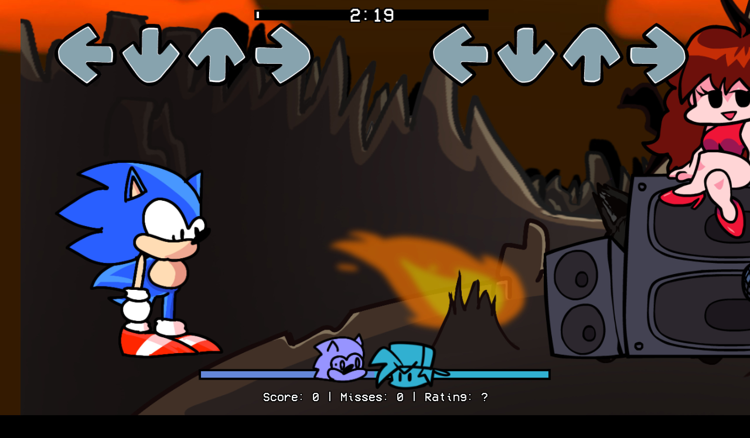 D-side sonic exe but its normal sonic exe [Friday Night Funkin'] [Mods]