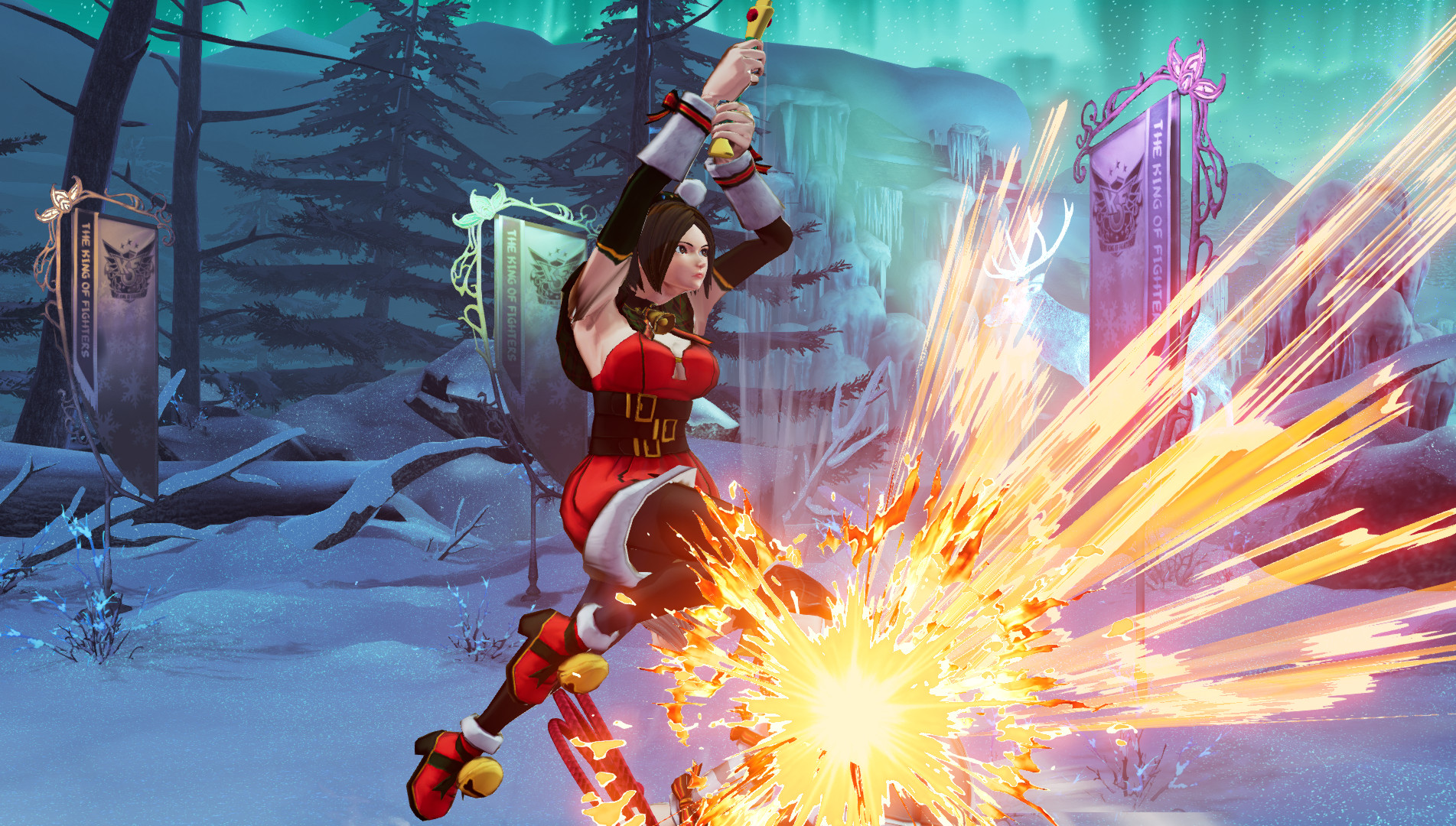 Winter Holiday Whip Mod for The King of Fighters XV | KoFXV Mods