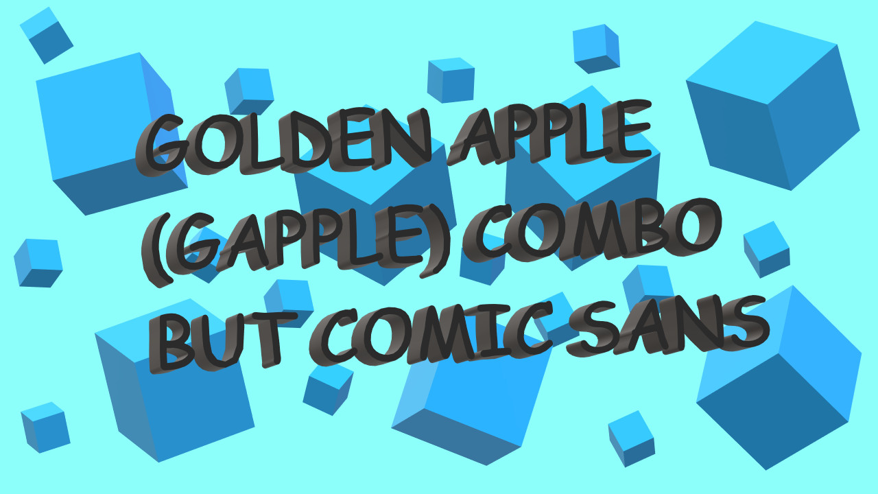 GOLDEN APPLE (GAPPLE) COMBO BUT COMIC SANS Mod for Friday Night Funkin ...