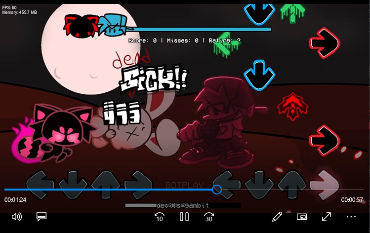 Devils gambit sung by SodyPop (TRUE NIGHTMARE) [Friday Night Funkin ...