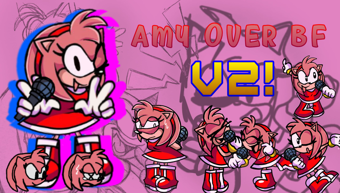 (Big Update!)Amy The rascal Rose Over Bf (v2) Mod for Friday Night ...