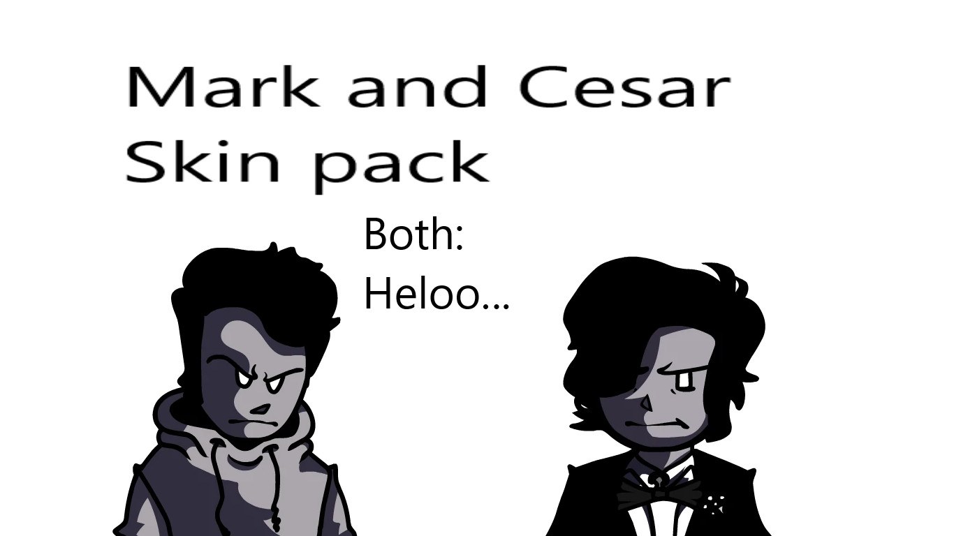 Mark and Cesar skin pack Mod for Friday Night Funkin' | FNF Mods