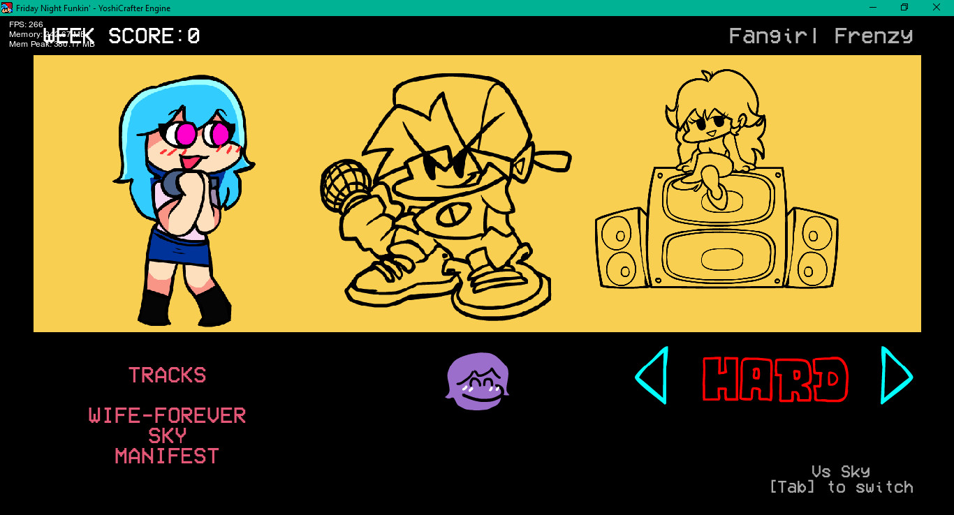 FNF Vs Sky - YoshiCrafter Engine Port Mod for Friday Night Funkin ...