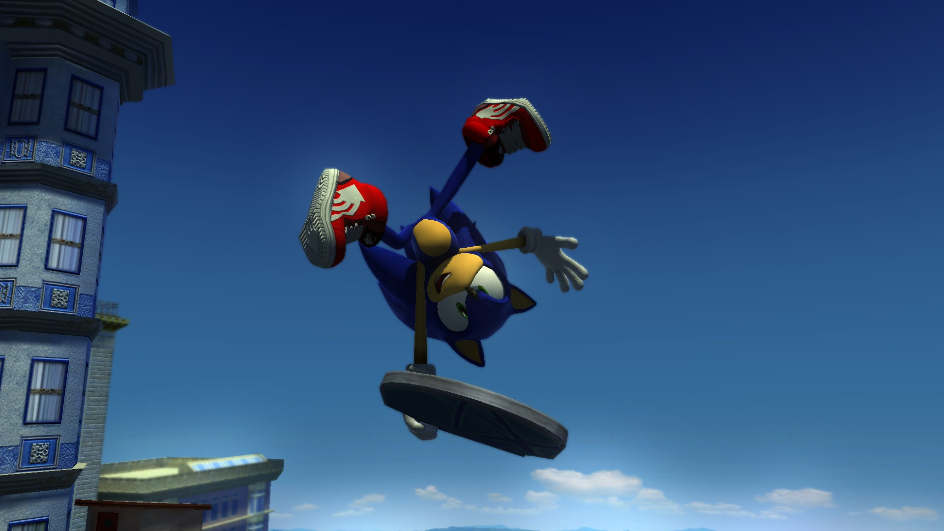 Sonic Wearing Red Hi-Horses from Splatoon 2 Mod for Sonic Generations ...
