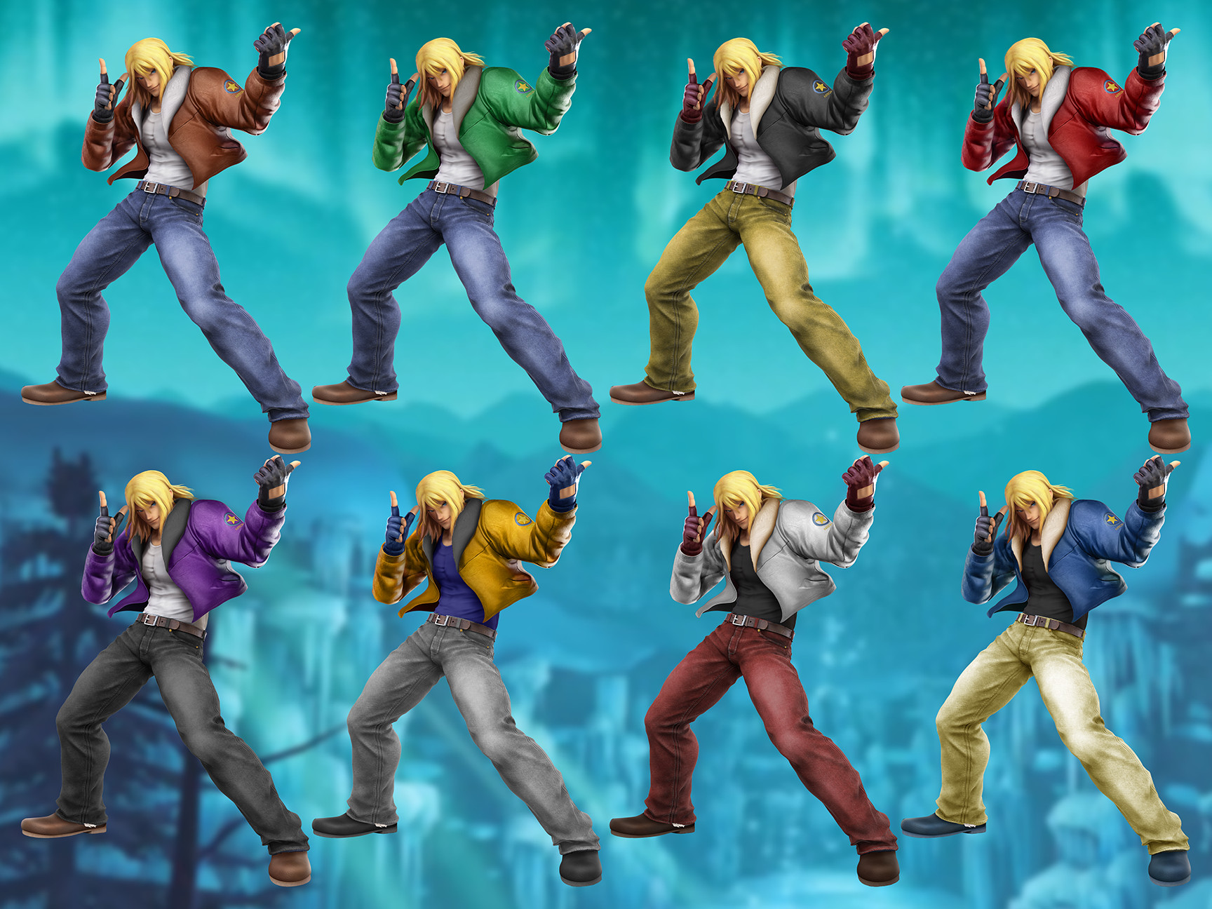 Garou Terry KOF XV Alternate Costumes Mod for Super Smash Bros ...