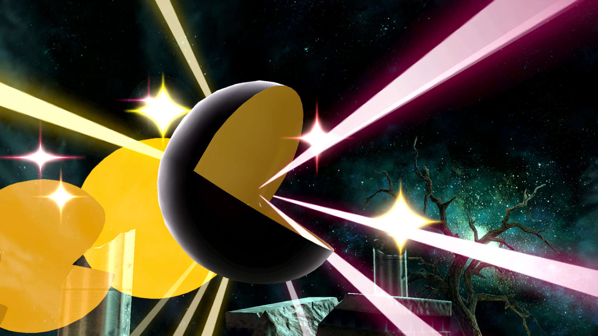 Black and Gold Pac-Man Mod for Super Smash Bros. Ultimate | SSBU Mods