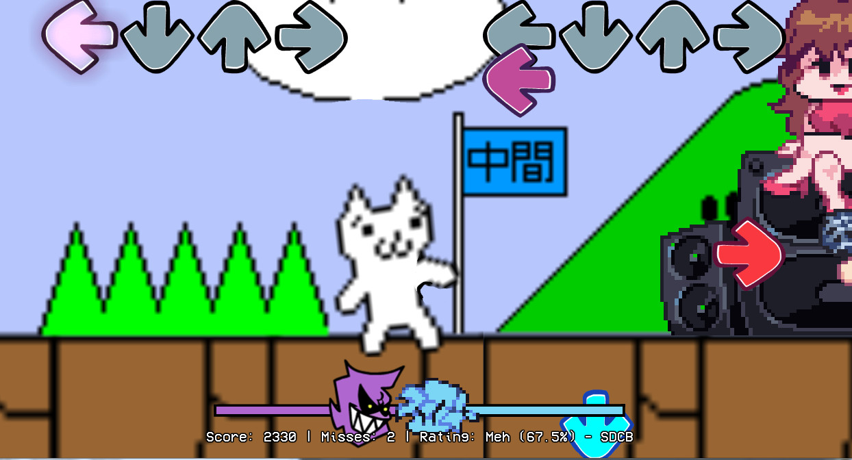 fnf vs syobon 2.0 update!! Mod for Friday Night Funkin' | FNF Mods